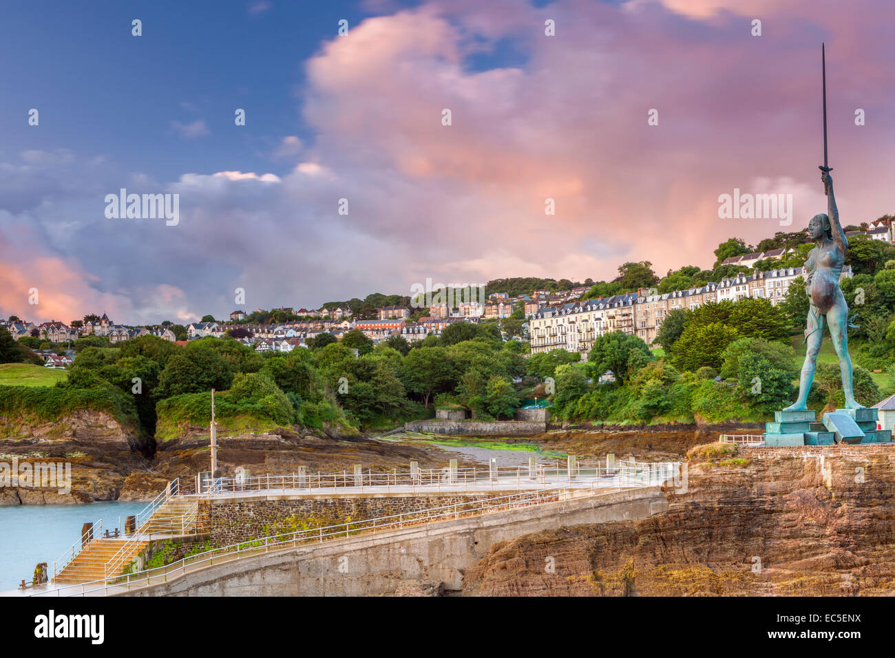 Verity statue at Ilfracombe, North Devon, England, United Kingdom ...