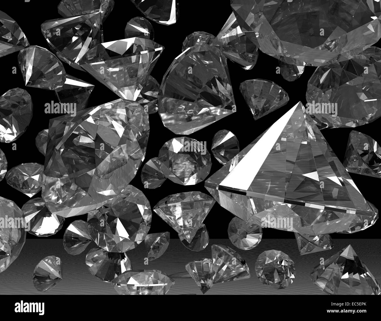 digital visualization of diamonds Stock Photo - Alamy