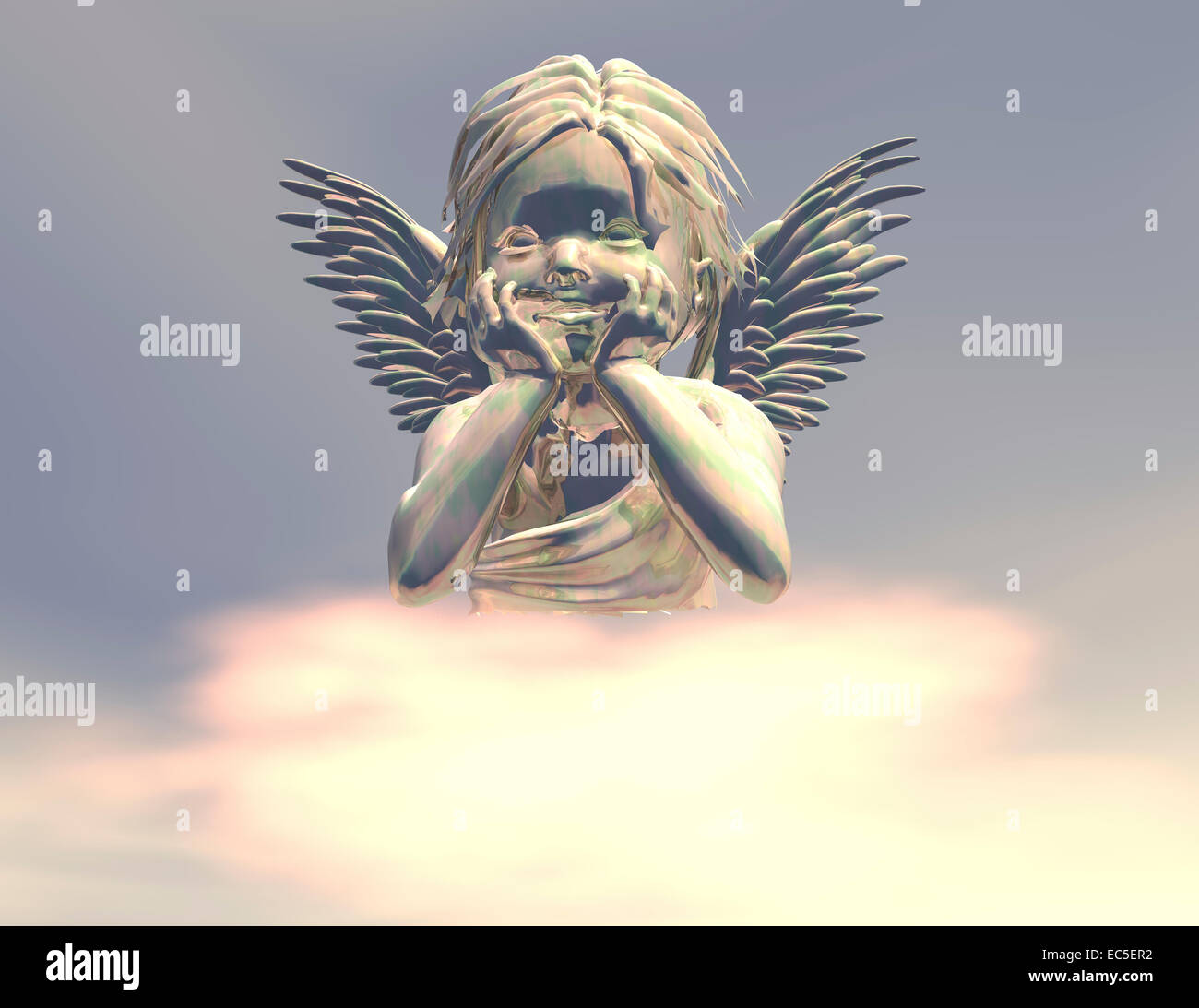 digital visualization of an angel Stock Photo - Alamy