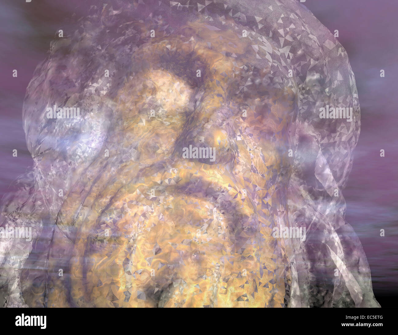 digital visualization of a sculpture Stock Photo - Alamy