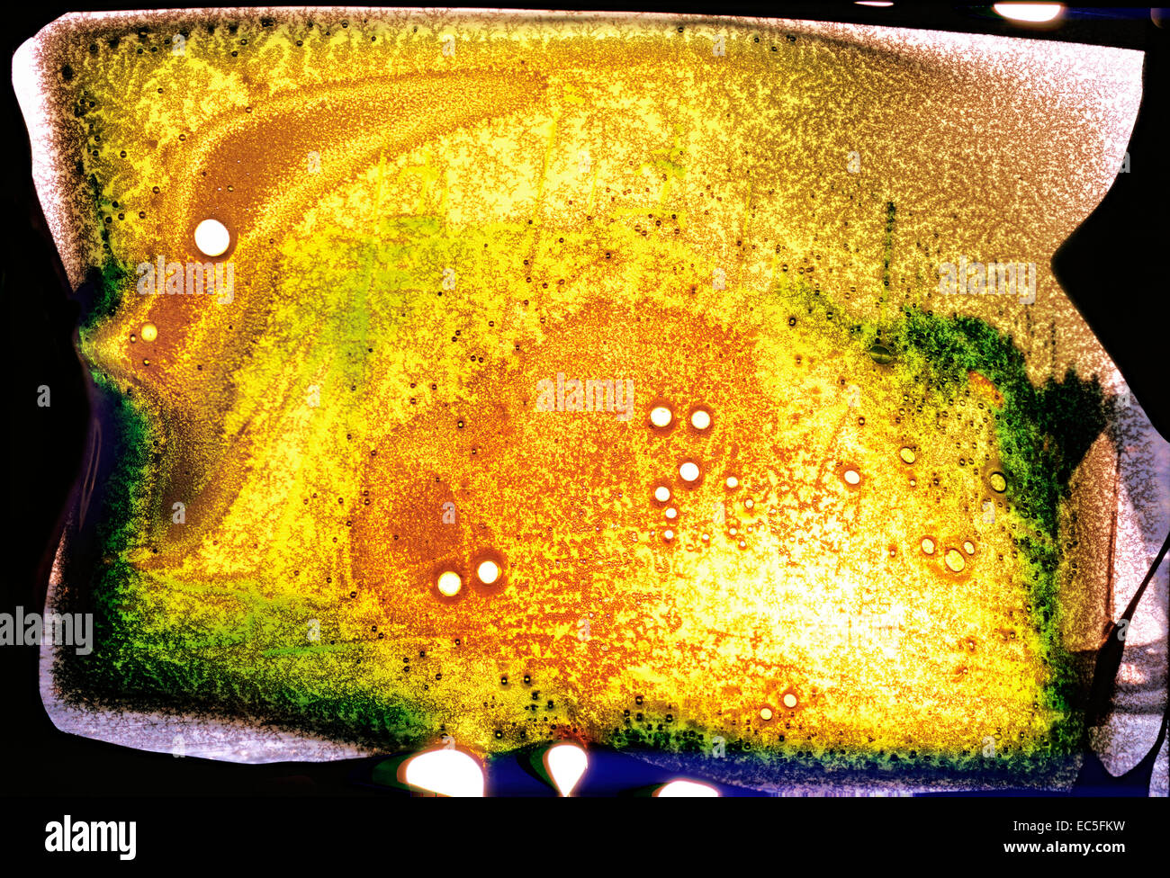 Light Graphic Scan of a burned color slide Stock Photo - Alamy