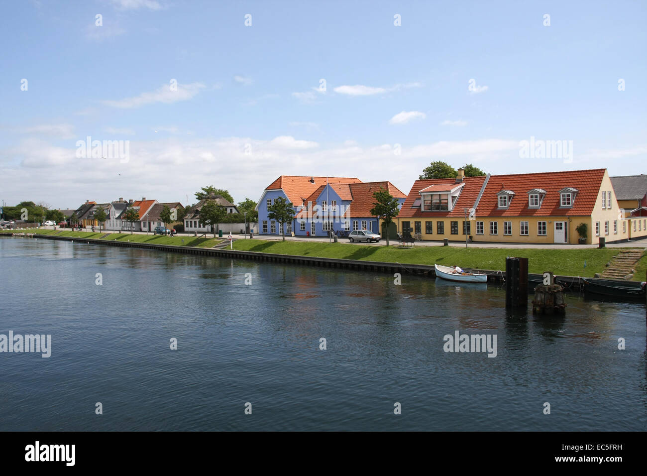 Danish harbour Karrebaeksminde Stock Photo - Alamy