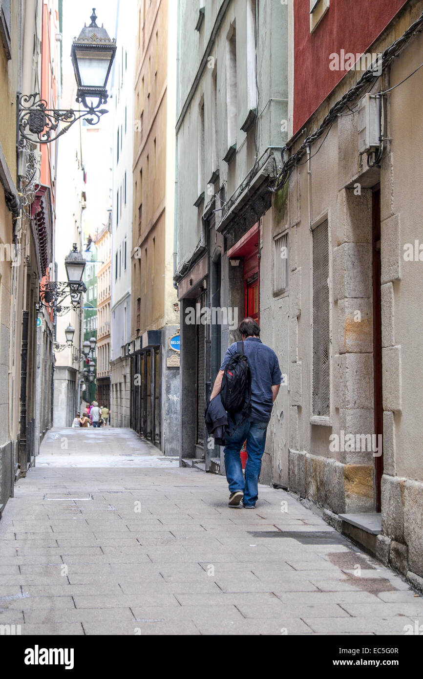 Historic city centre of Bilbao, Biscay, Basque Country, Spain Stock ...