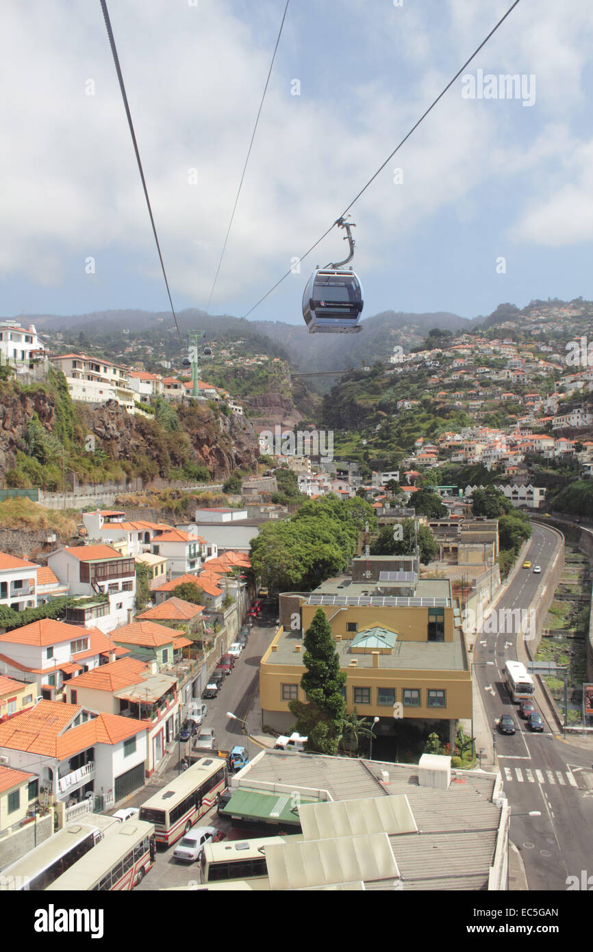 funchal cable car Stock Photo - Alamy
