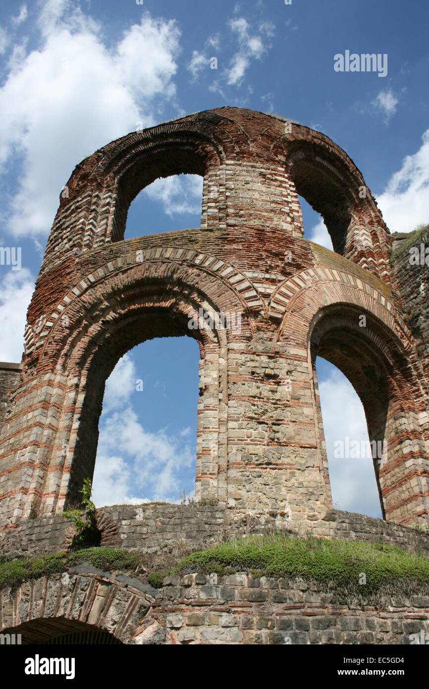 Ruins of a tower from Roman times in Trier, Germany Stock Photo - Alamy