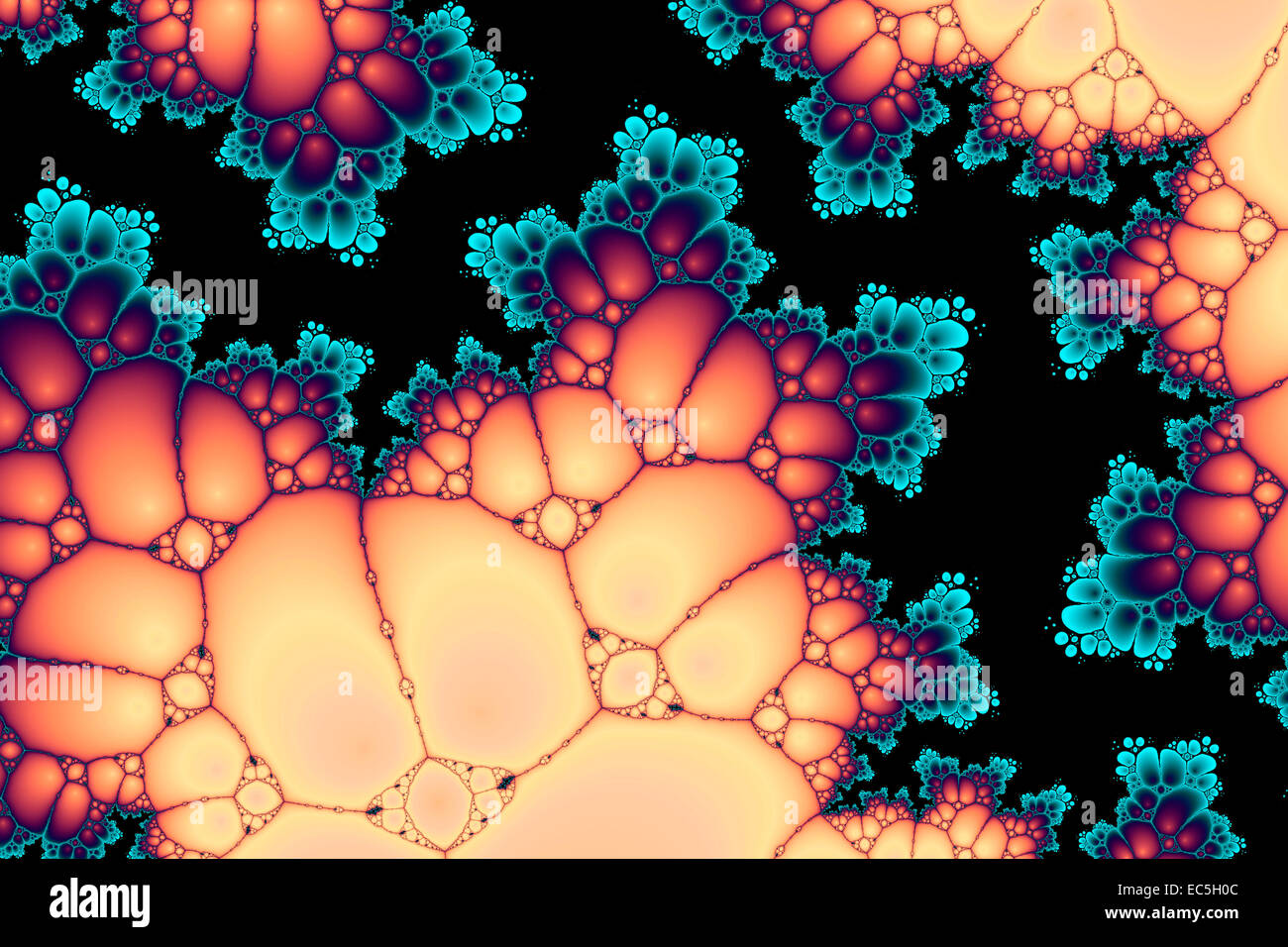 Digital visualization of a fractal Stock Photo - Alamy