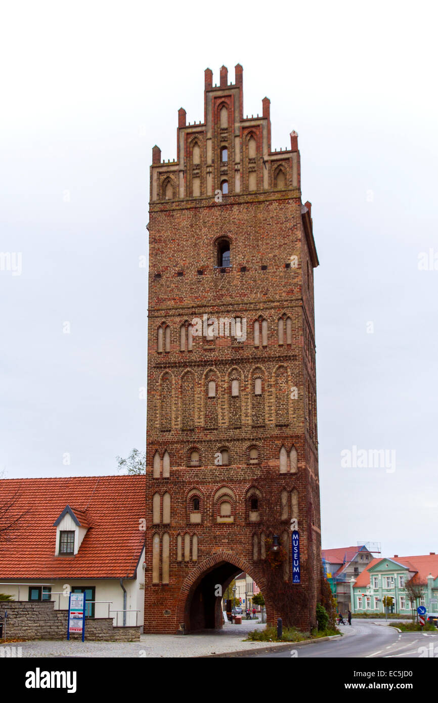 Stone gate in Anklam, Germany, Europe Stock Photo - Alamy