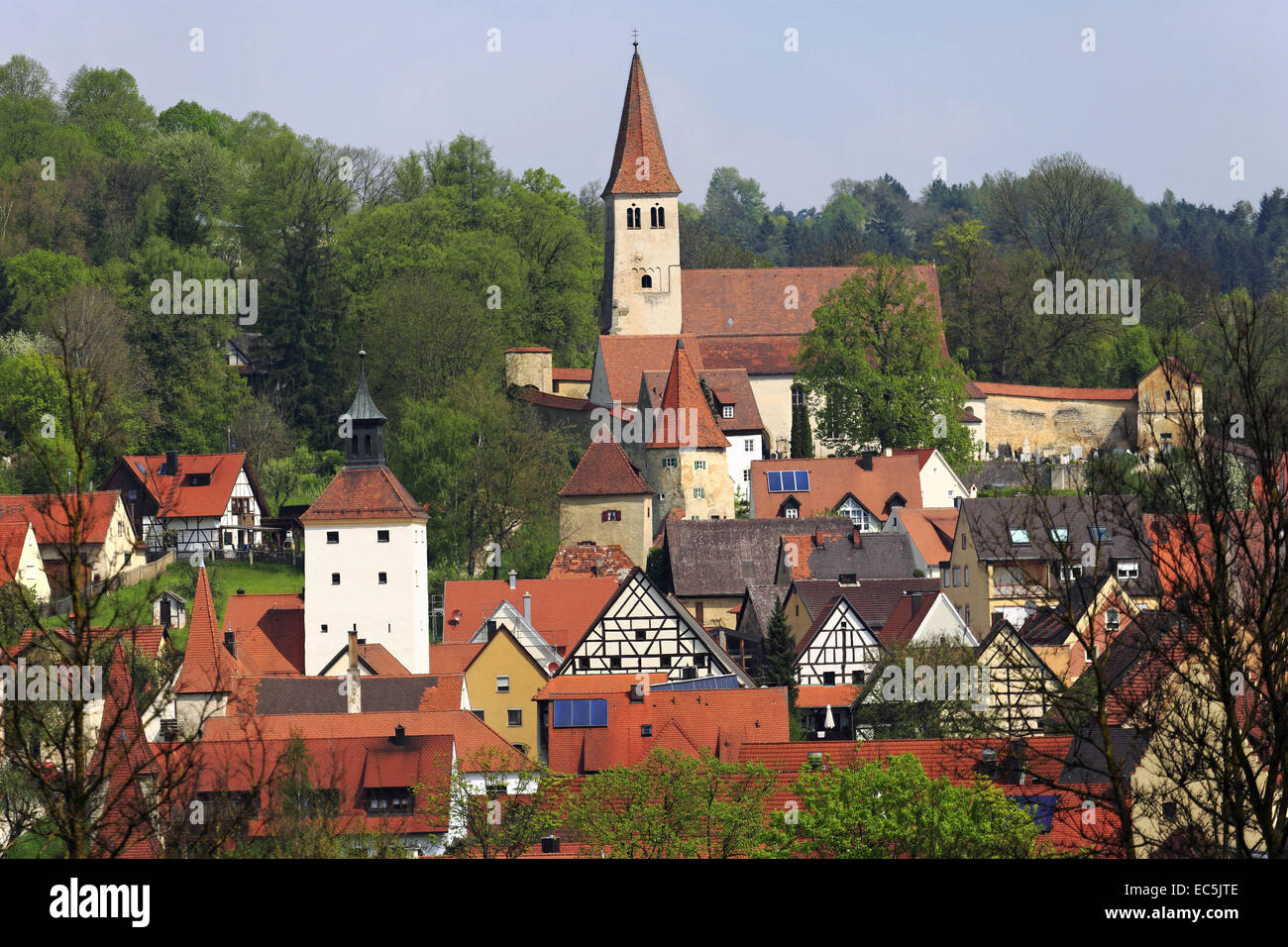 Church in Greding, Bavaria, Germany Stock Photo - Alamy