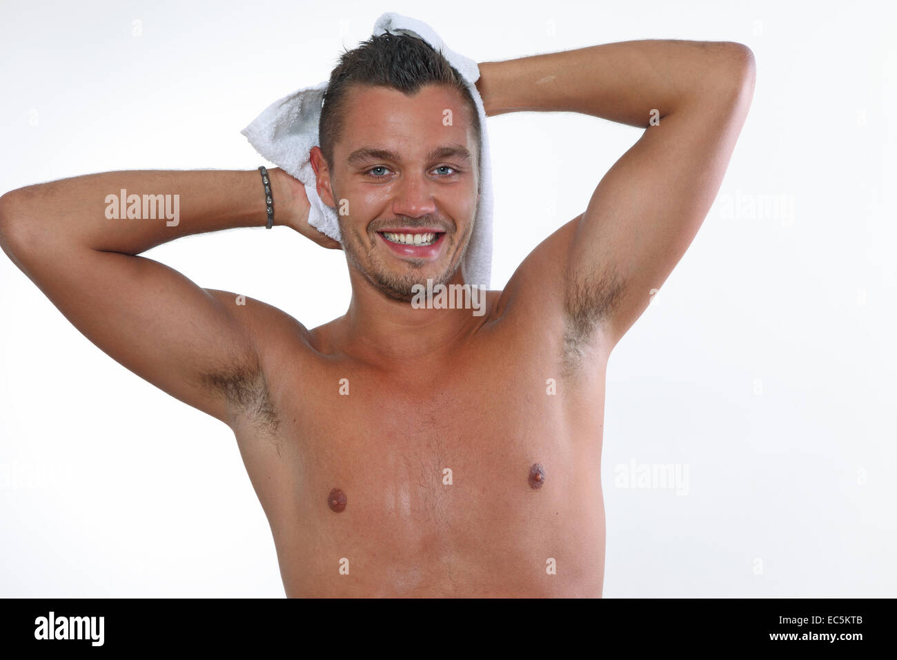 young man drey his hairs Stock Photo - Alamy