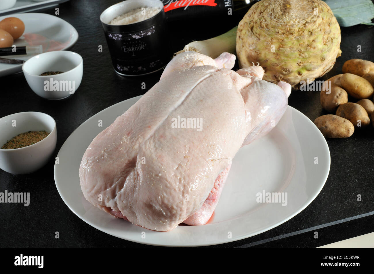 duck poultry cooking kitchen Stock Photo - Alamy