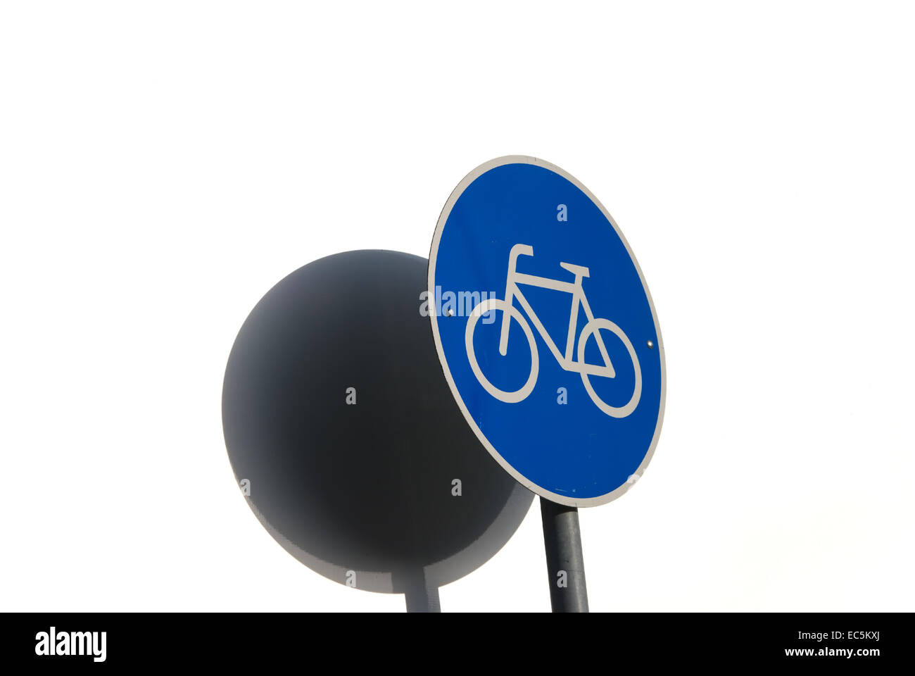 Bike lane signs Cut Out Stock Images & Pictures - Alamy