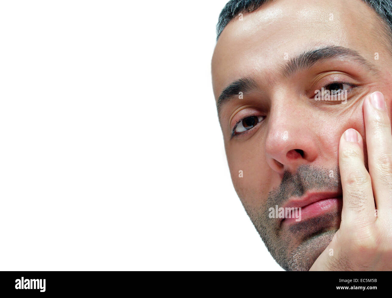 Man is looking Stock Photo - Alamy