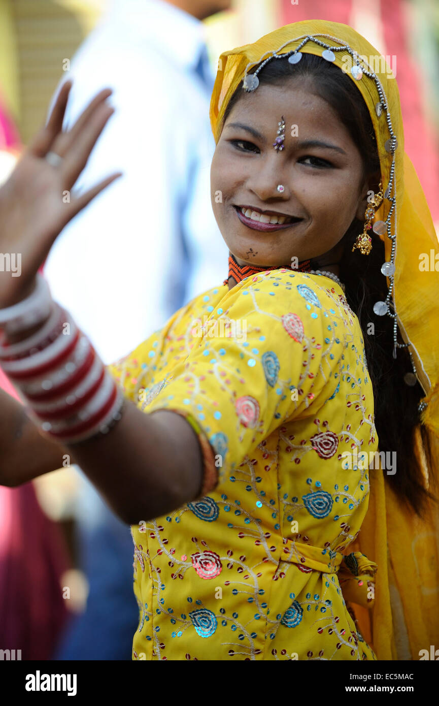 Indian woman dancing Stock Photo - Alamy