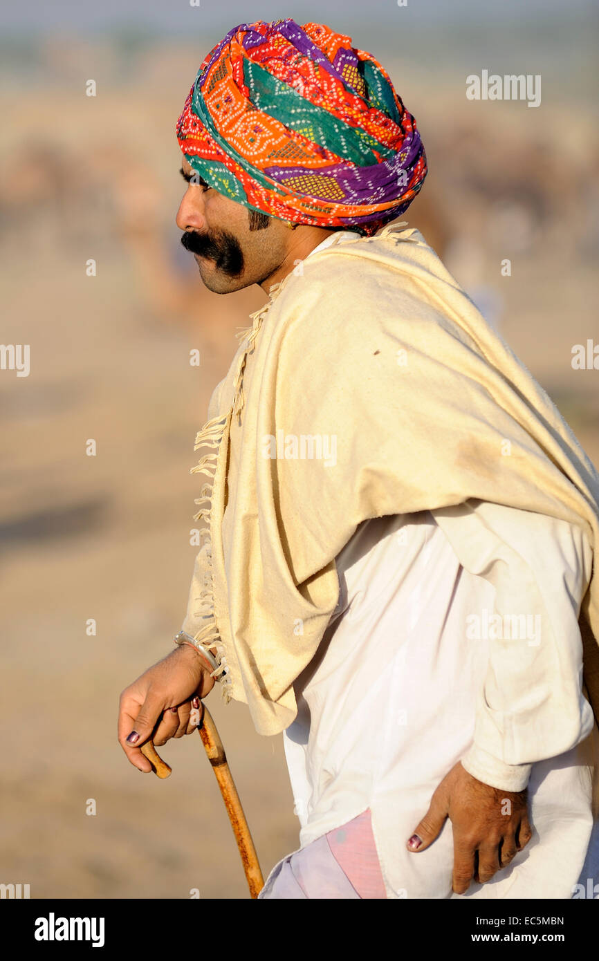 Indian man with big mustache Stock Photo - Alamy