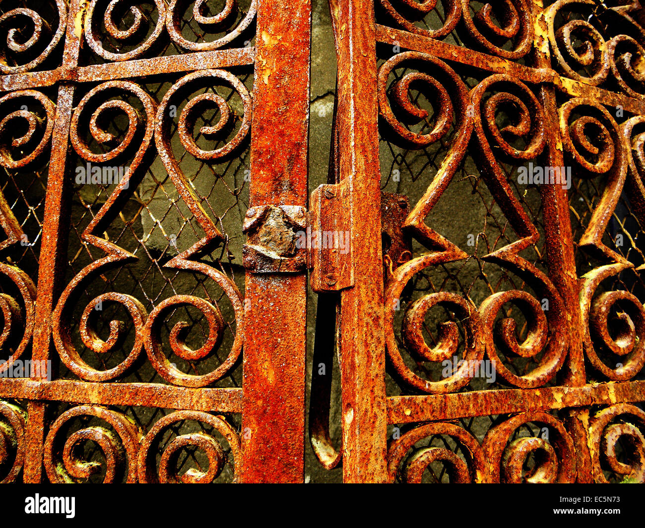 Old iron door Stock Photo - Alamy