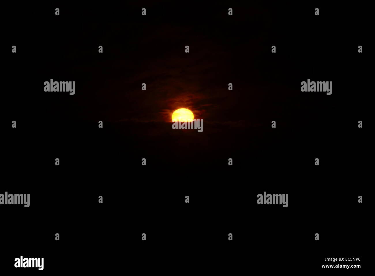 sun in black backround Stock Photo - Alamy