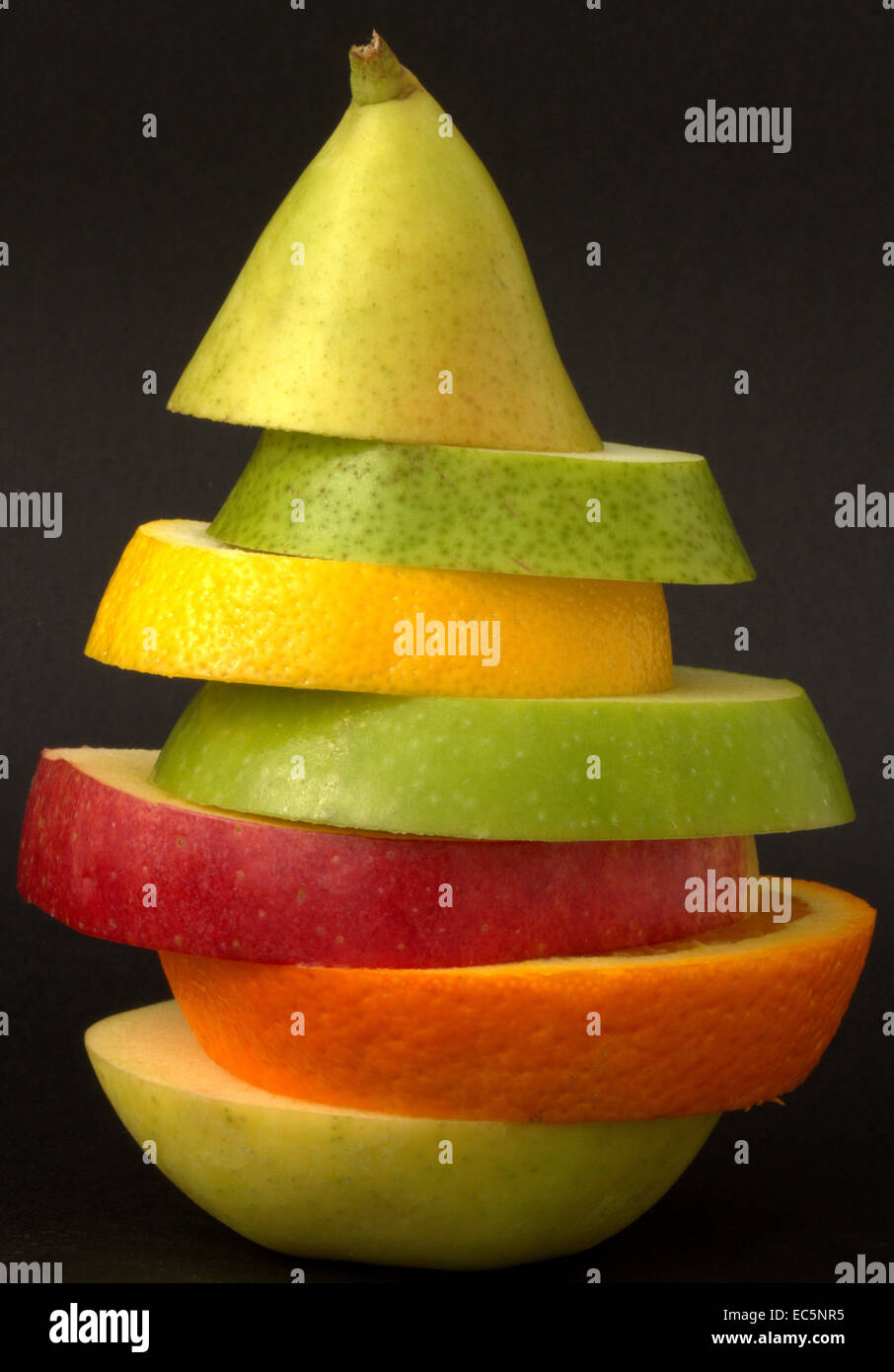 tower of fruits Stock Photo - Alamy