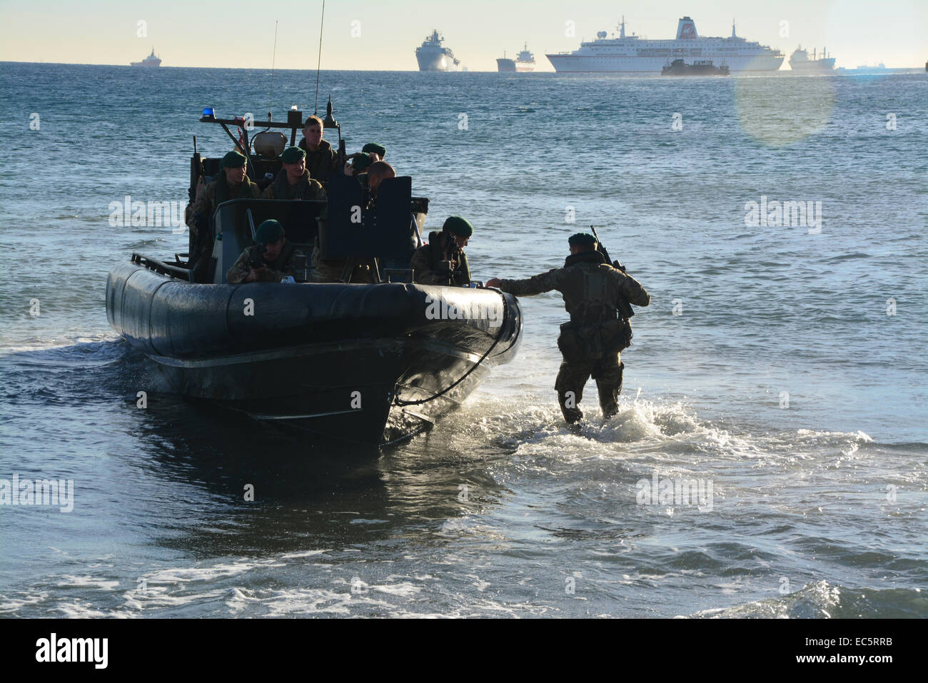 Gibraltar. 9th December, 2014. The Royal Navy and Royal Marines ...