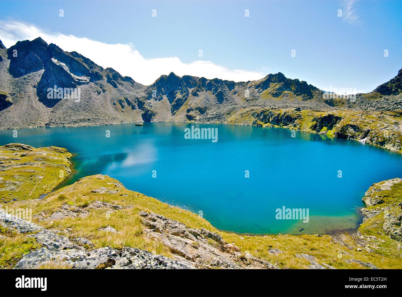 Lake In The Alps Stock Photo - Alamy