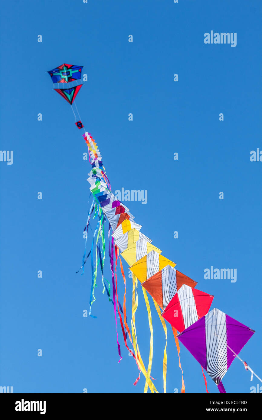kite with long cord Stock Photo - Alamy