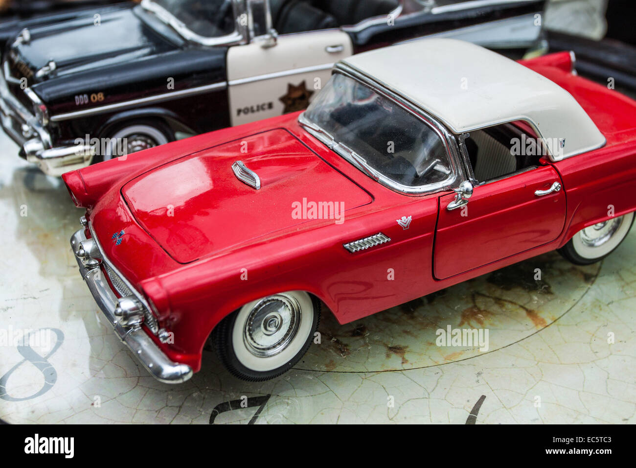 model cars on clock face Stock Photo - Alamy