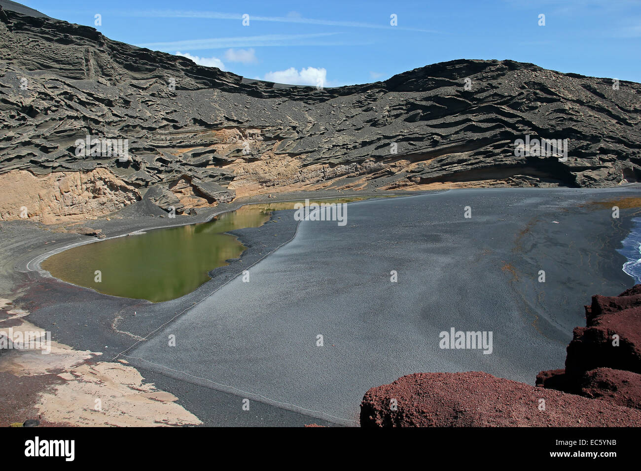 Chargo de los Clicos, El Golfo, Lanzarote, Spain Stock Photo - Alamy