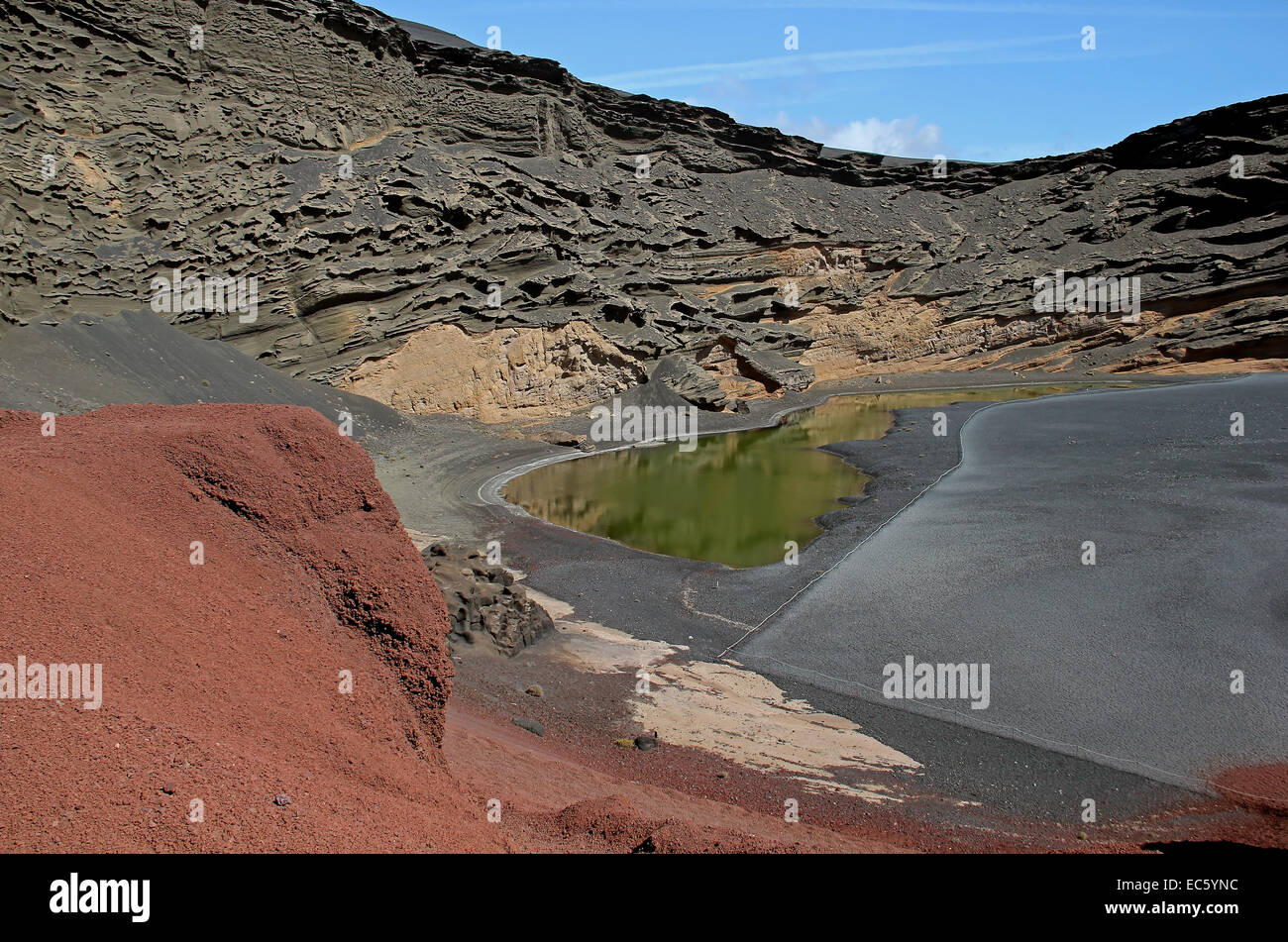 Chargo de los Clicos, El Golfo, Lanzarote, Spain Stock Photo - Alamy
