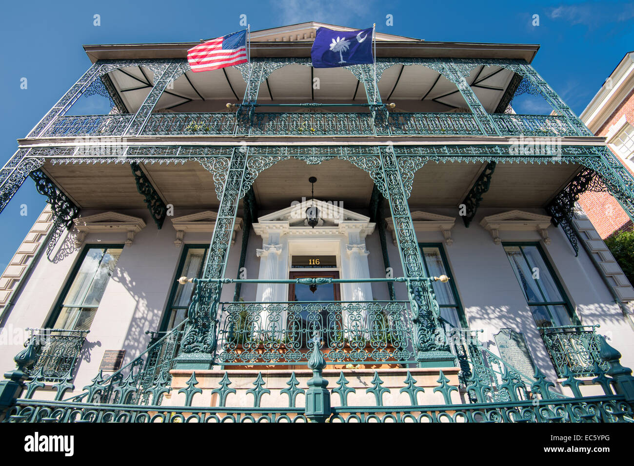 John rutledge house architecture charleston sc hi-res stock photography ...