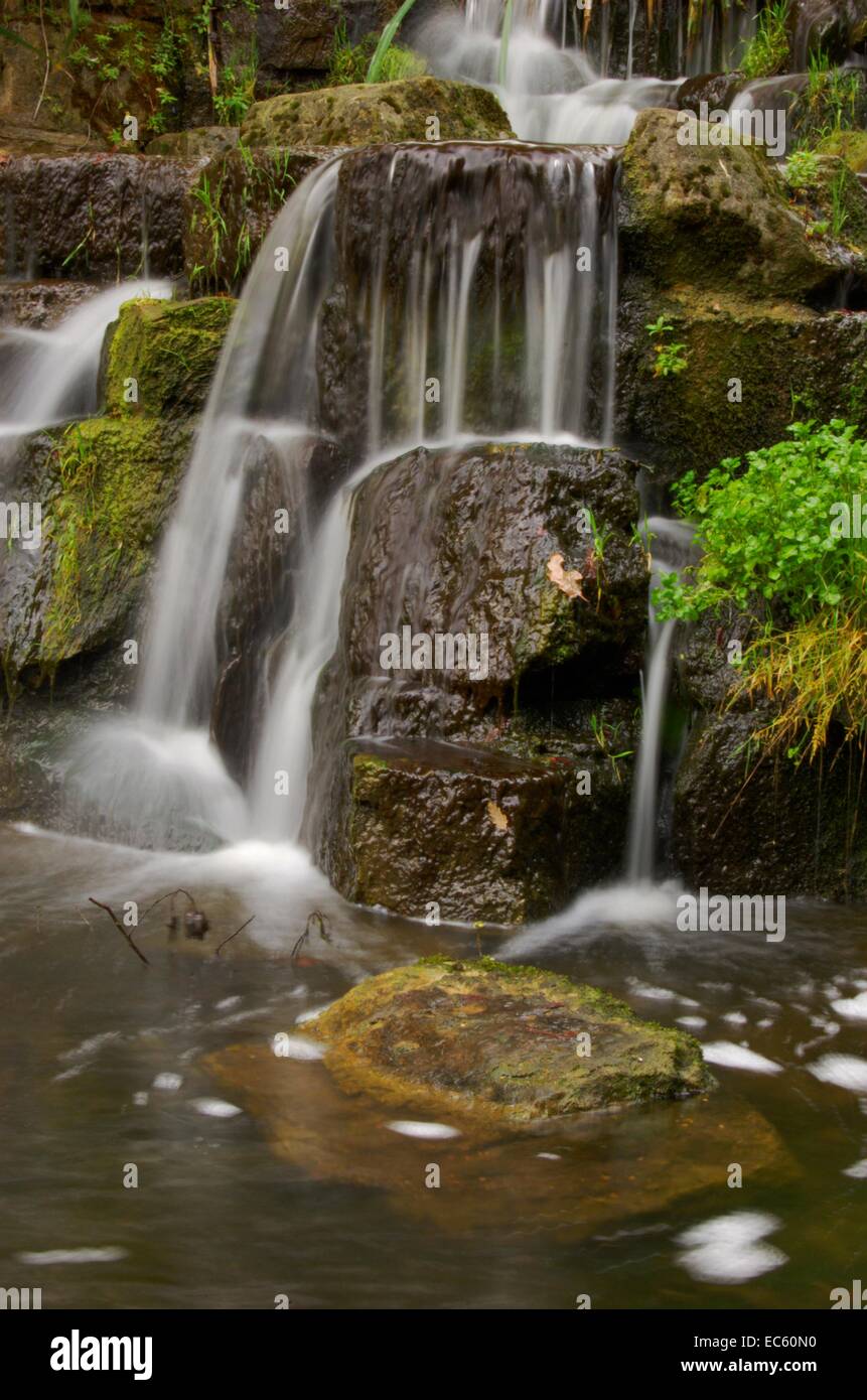Waterfall in the Inner Circle in Regent's Park in London, England Stock ...