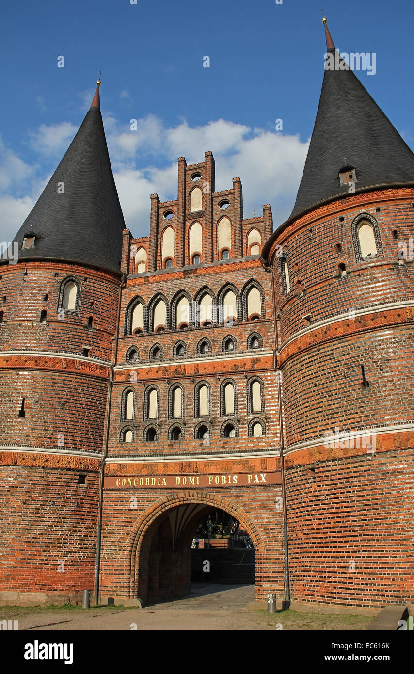 Holsten Gate, Lübeck Stock Photo - Alamy