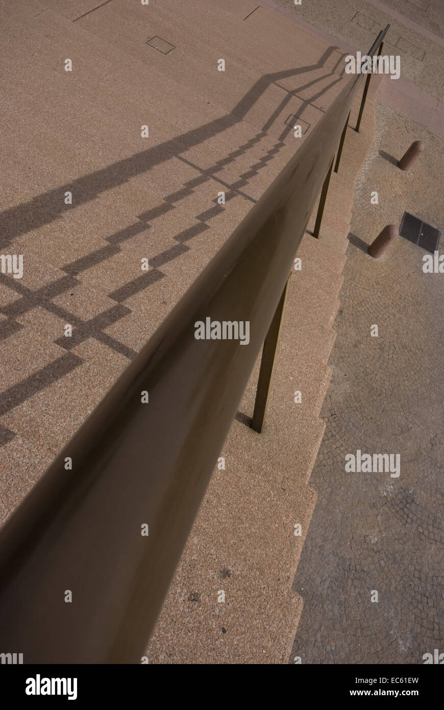 handrail and shadow Stock Photo - Alamy