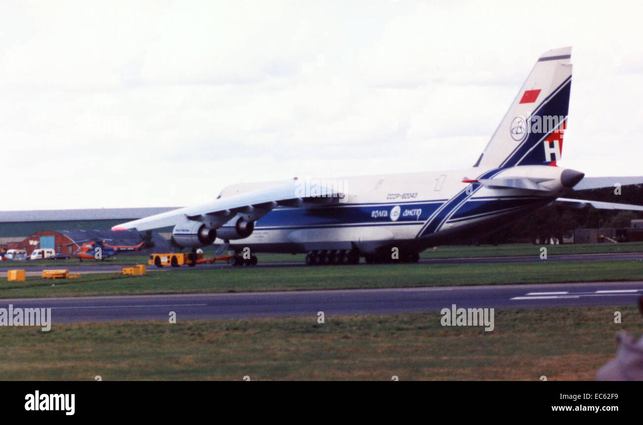 The Antonov An-124 is a large cargo aircraft designed by the Ukrainian ...