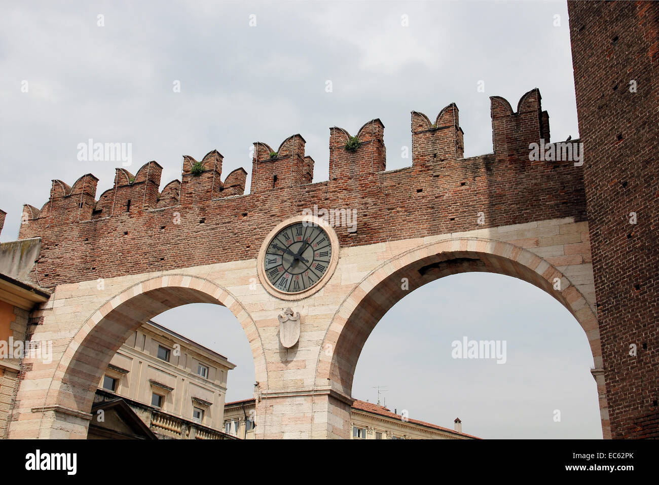 Verona, city gate, Italy Stock Photo - Alamy