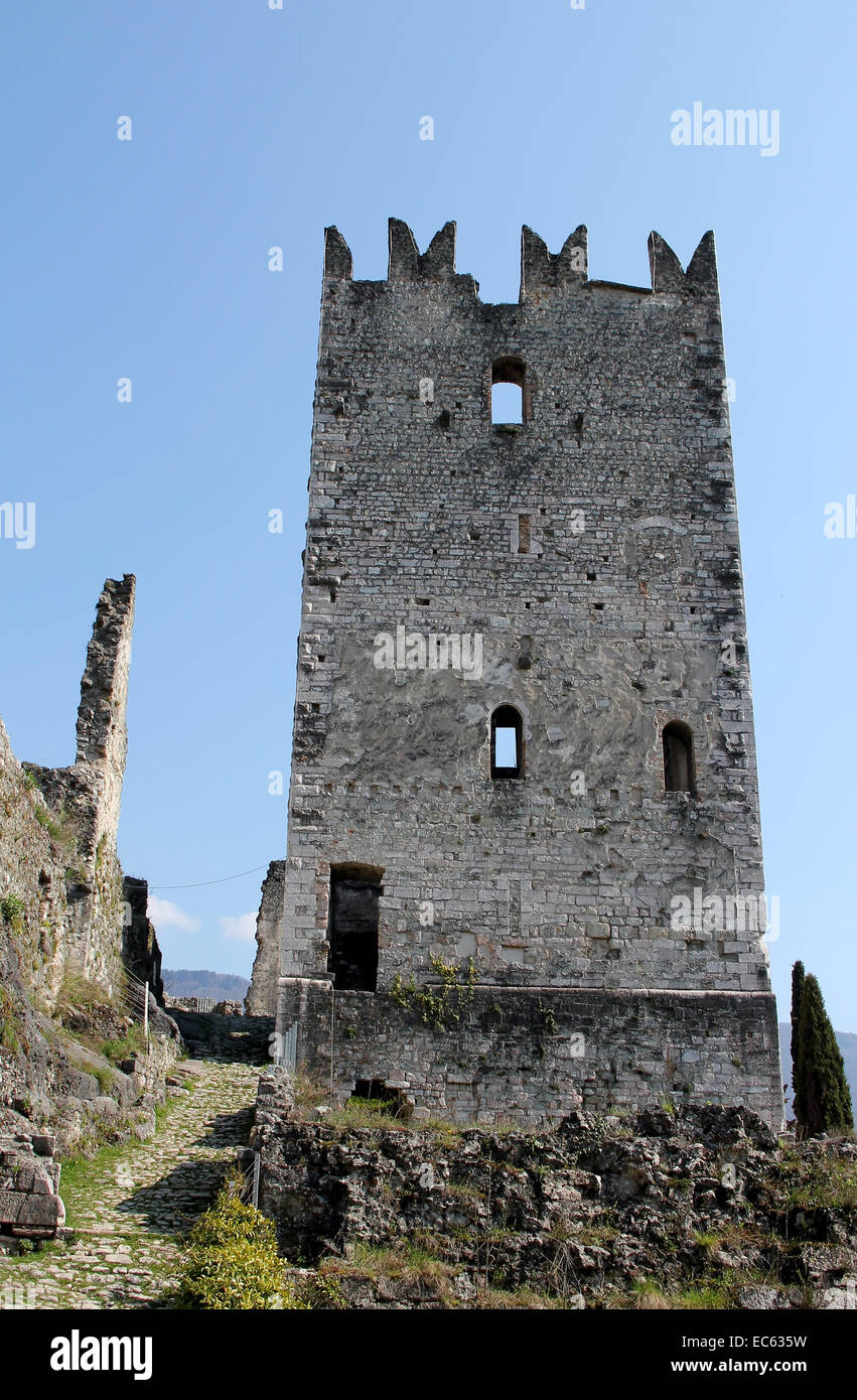 Castello di Arco, castle ruins, Arco, Italy Stock Photo - Alamy