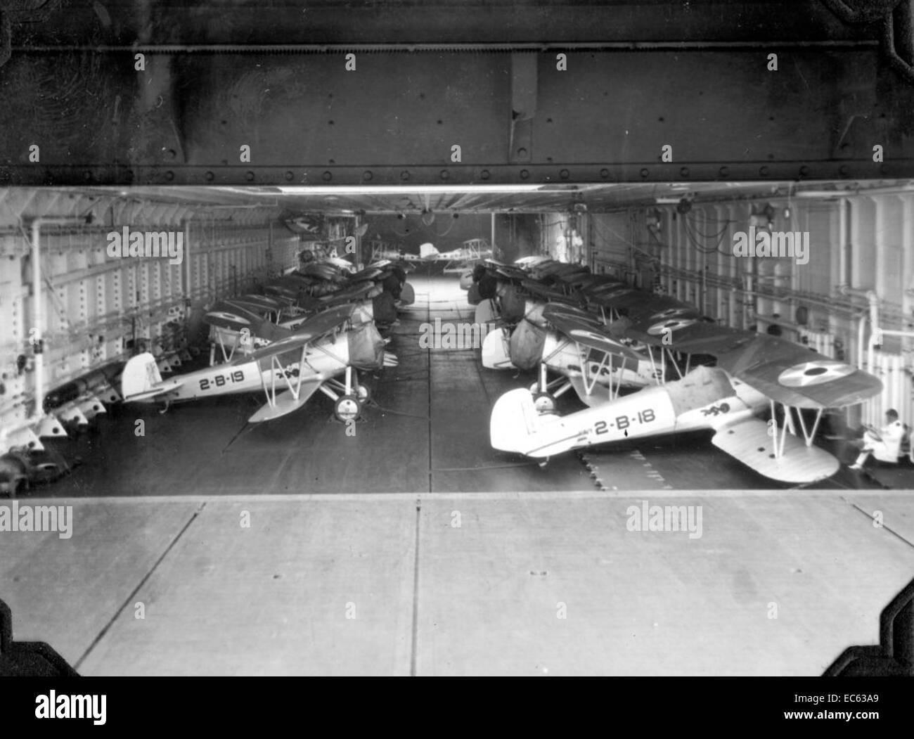 The Boeing F3B-1, a carrier-based fighter used by the U.S. Navy in the ...