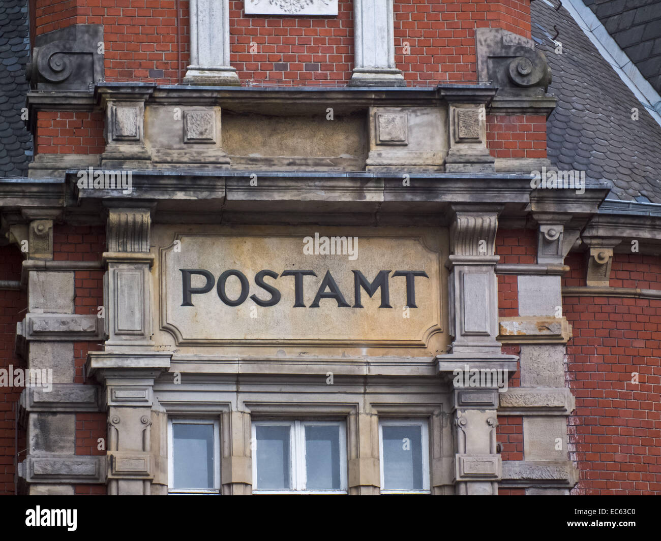 main post office Detmold Stock Photo - Alamy