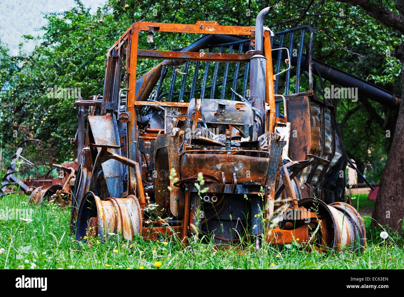 Tractor burned hi-res stock photography and images - Alamy