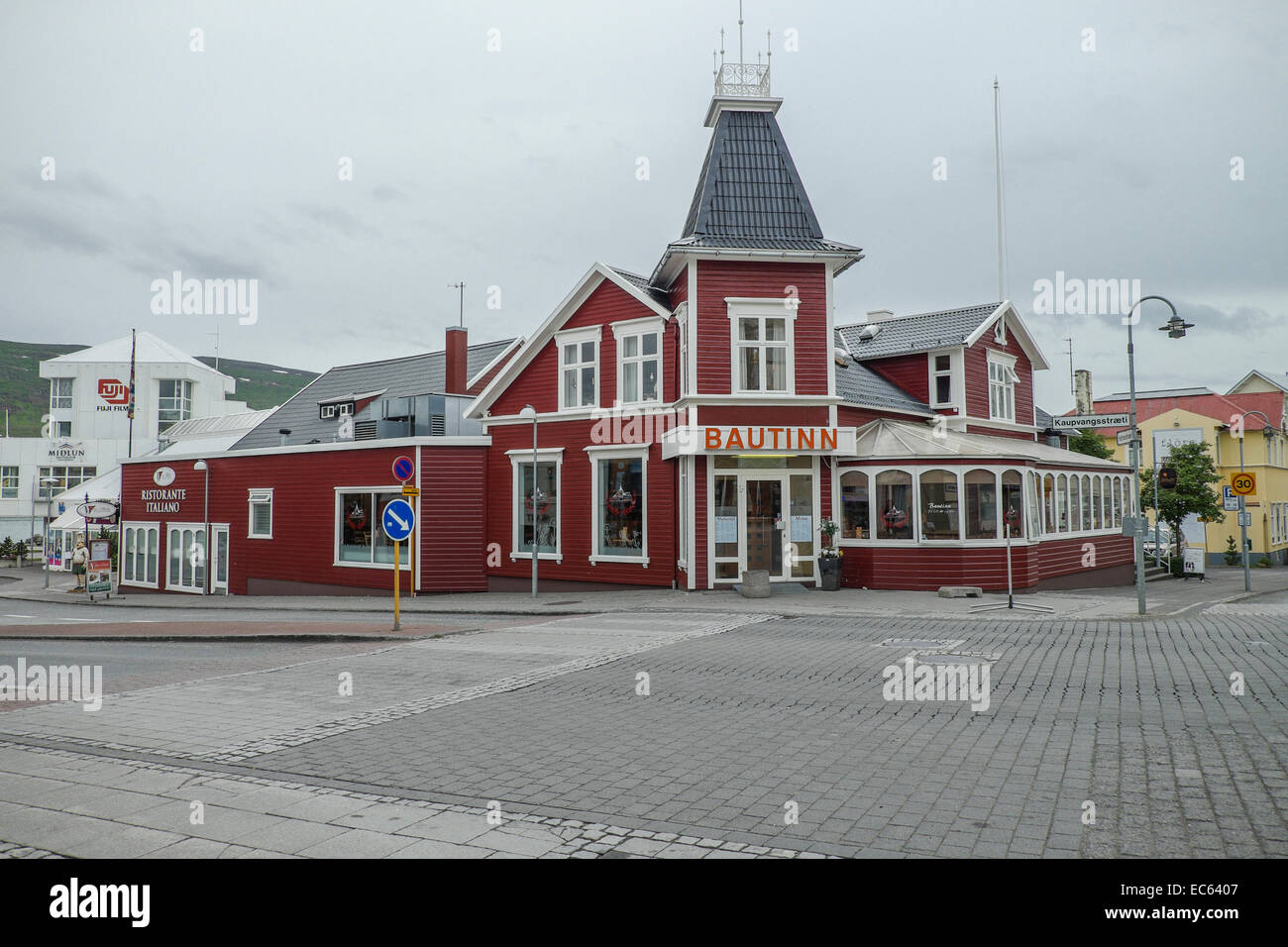 Akureyri cityscape, Iceland Stock Photo - Alamy