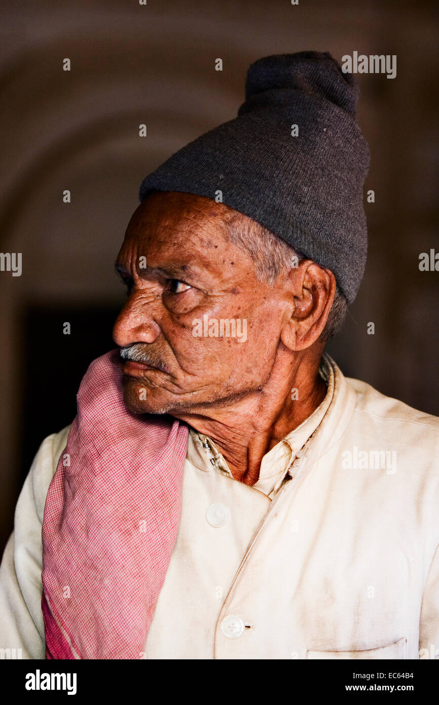 old indian mann, North India, India, Asia Stock Photo - Alamy