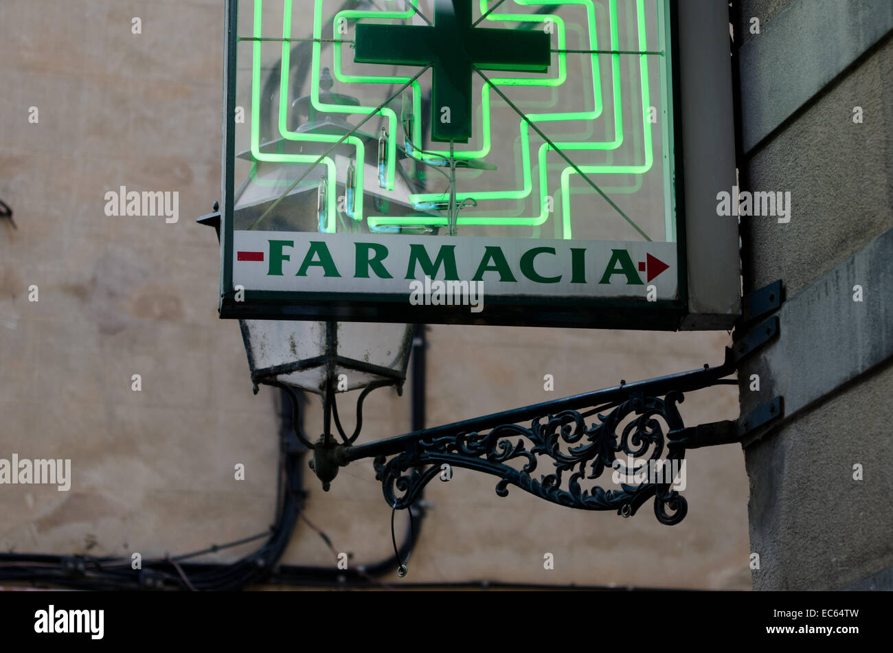 Pharmacy Neon Green Cross Sign High Resolution Stock Photography and ...