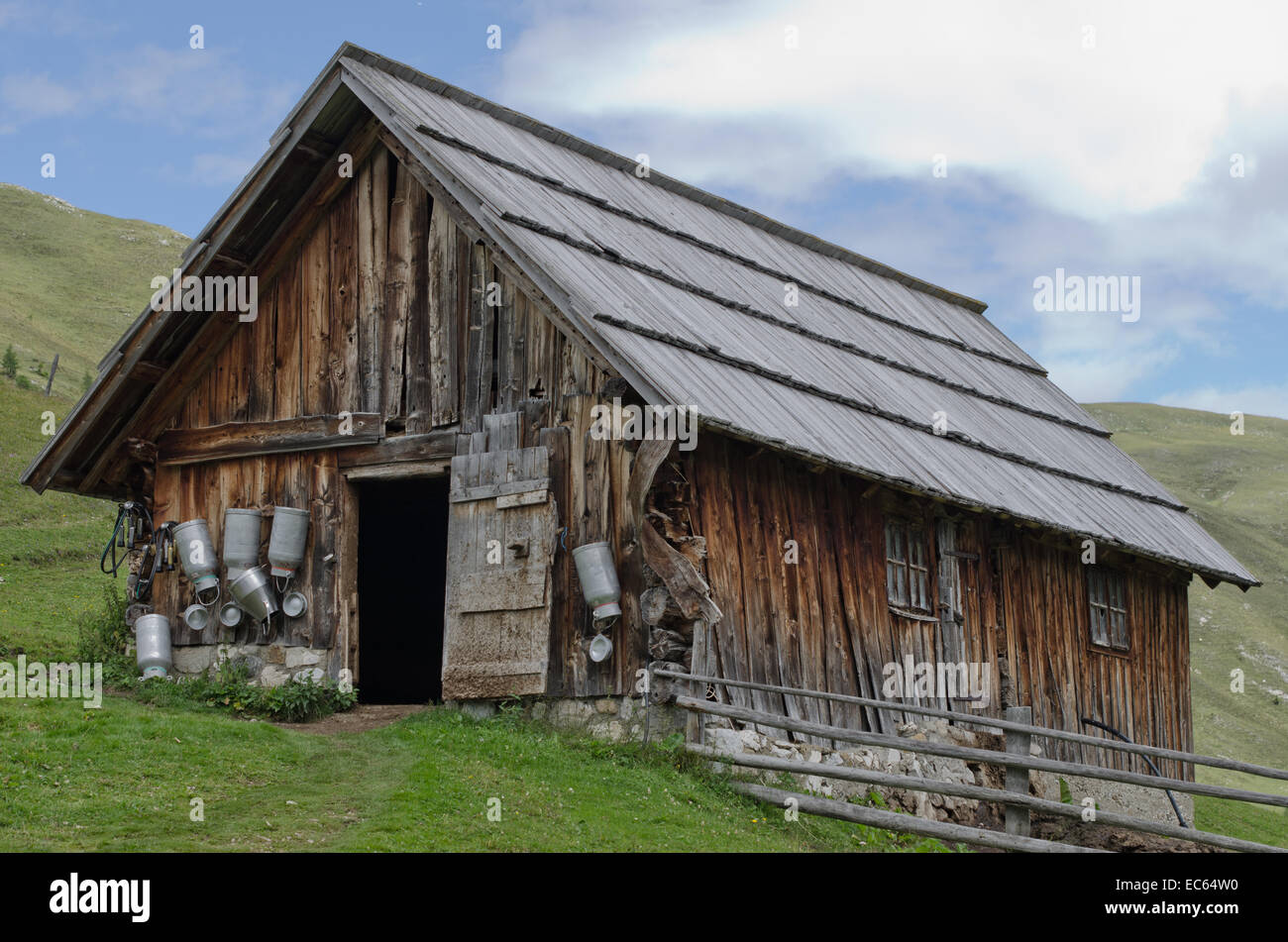 Old hut made of wood Stock Photo - Alamy