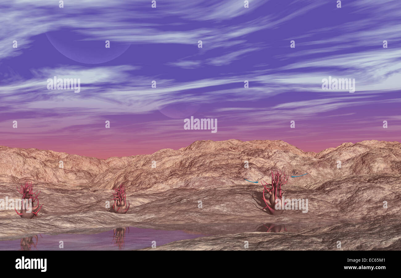 Alien planet plants hi-res stock photography and images - Alamy