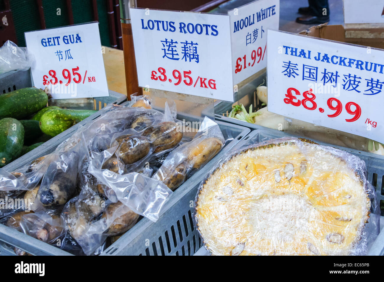 Chinese food shop on Gerrard Street in Chinatown, London England United ...