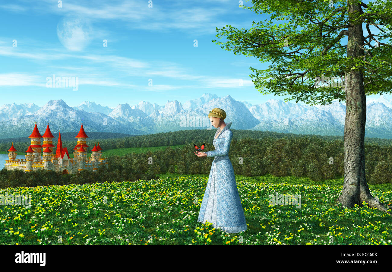 Fairy Tale Princess Stock Photo - Alamy