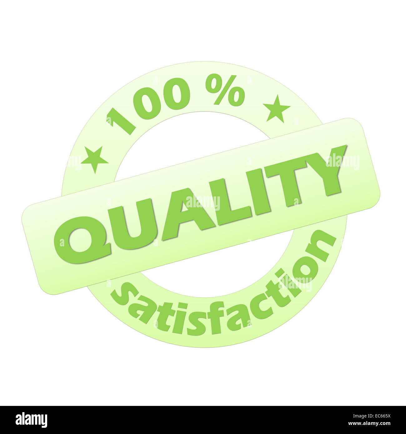 Green quality stamp isolated in white background Stock Photo - Alamy