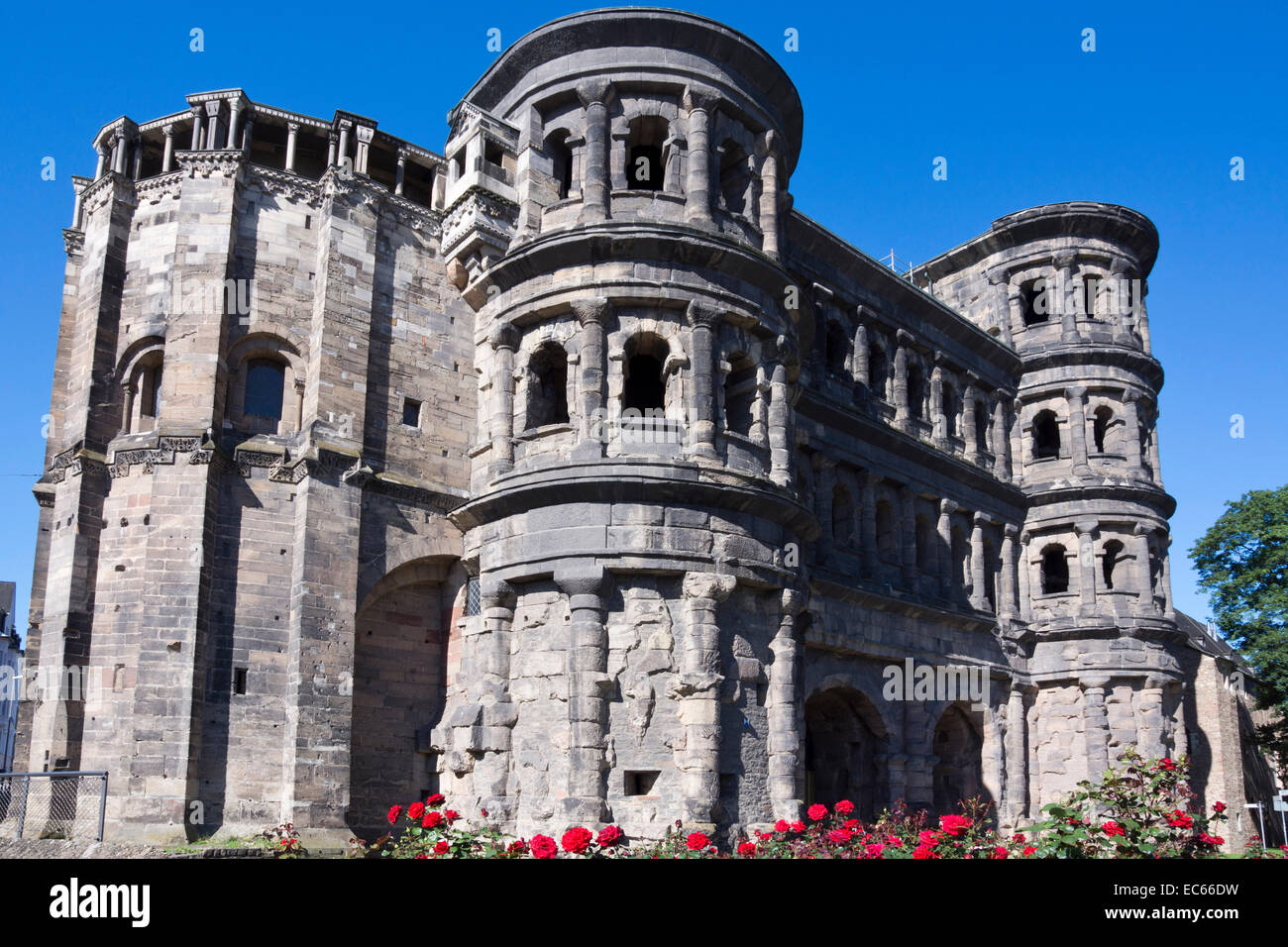 Porta Nigra, Roman city gate, landmark of Trier and UNESCO world ...