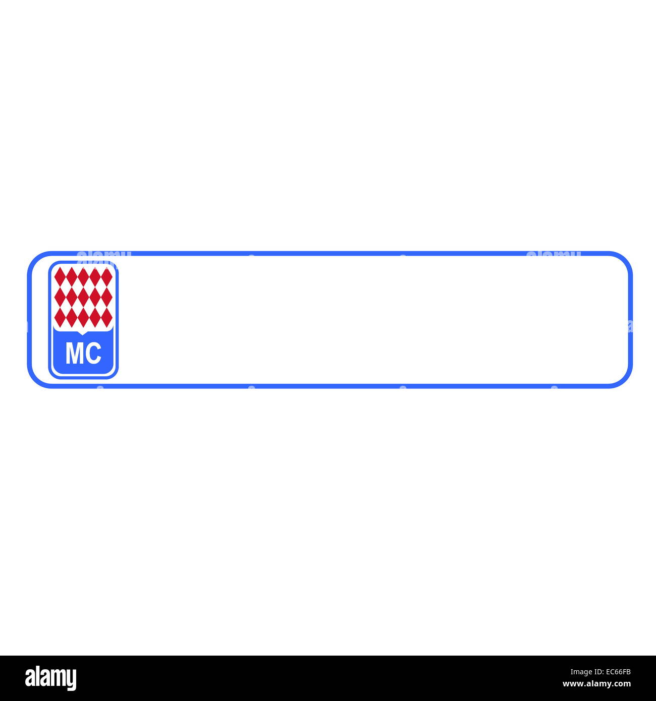 Monaco plate number, Europe, in white background Stock Photo - Alamy