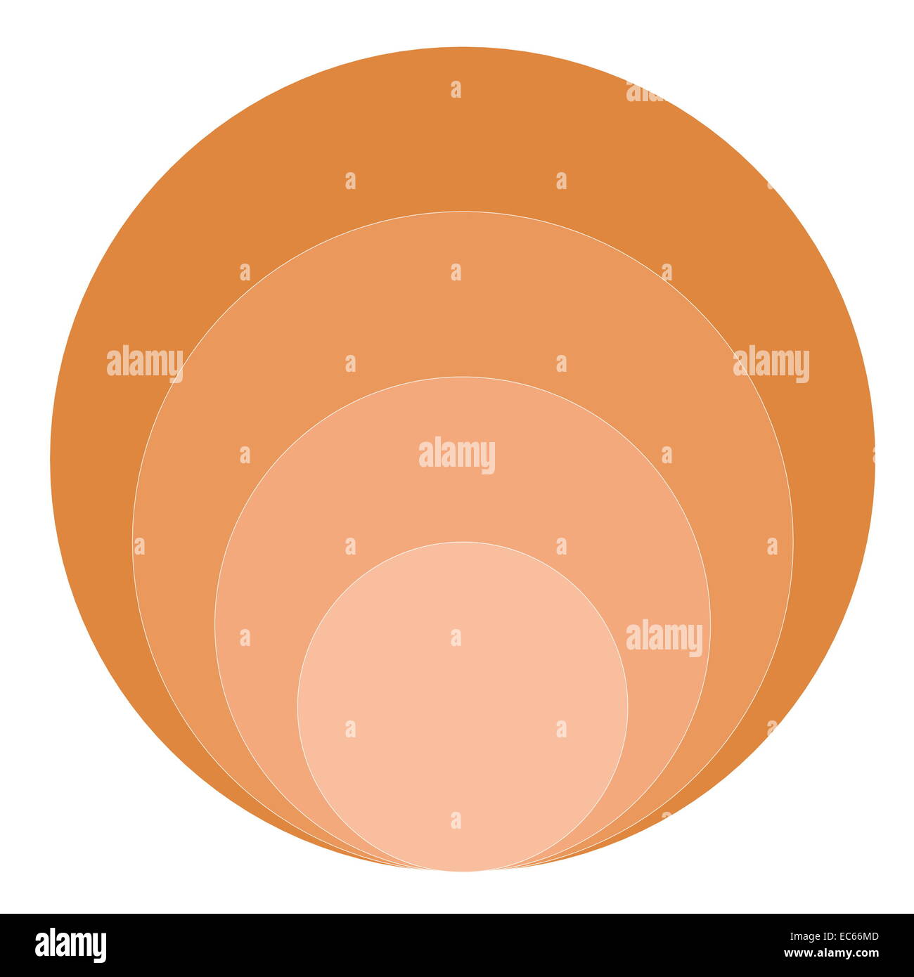 Many circle inside one big in white background Stock Photo - Alamy