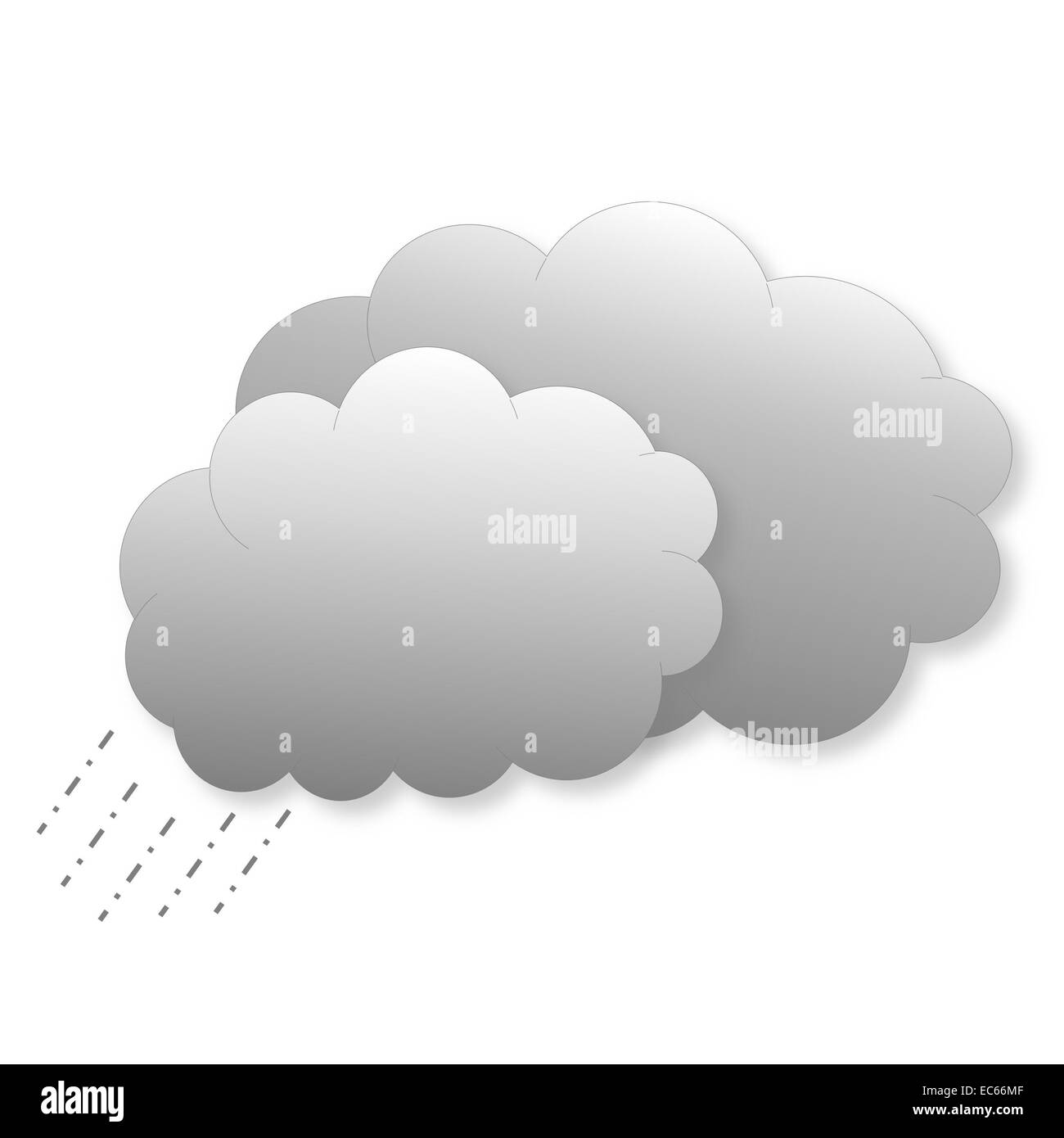 Cartoon Gray Cloud