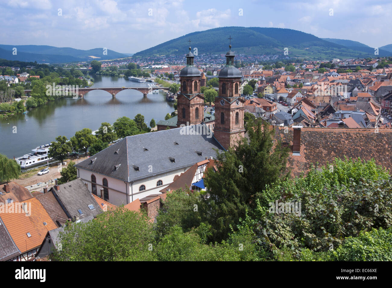 Germany bavaria city miltenberg church hi-res stock photography and ...